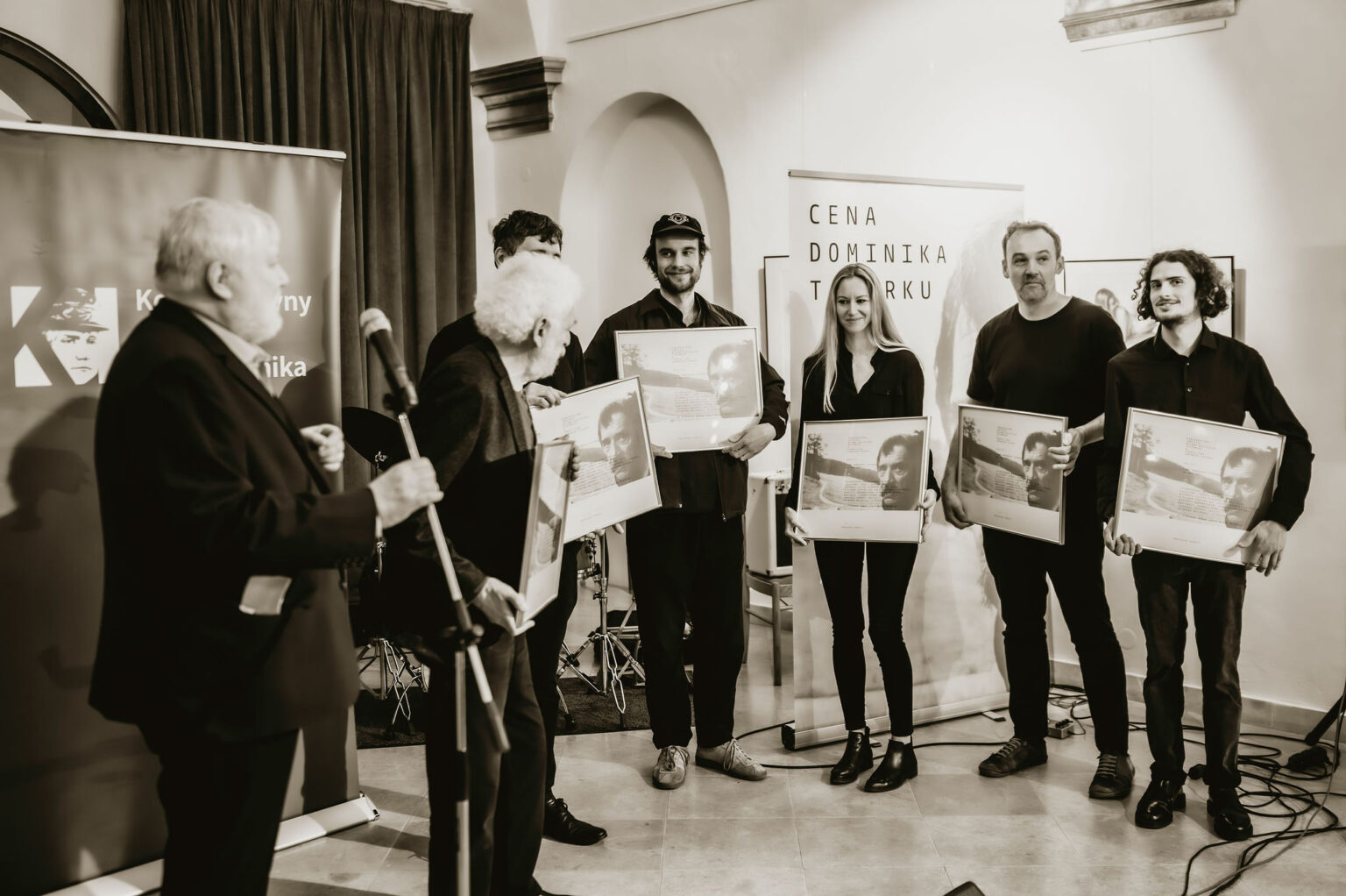 Marián Andričík a Miroslav Tóth s Fedorom Gálom a skupinou Drť ...